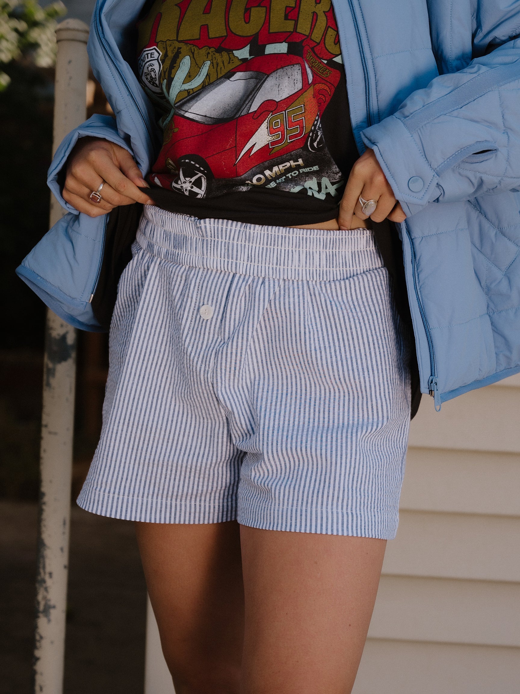 The Boxer Short in Blue Stripe – Subtle Dust