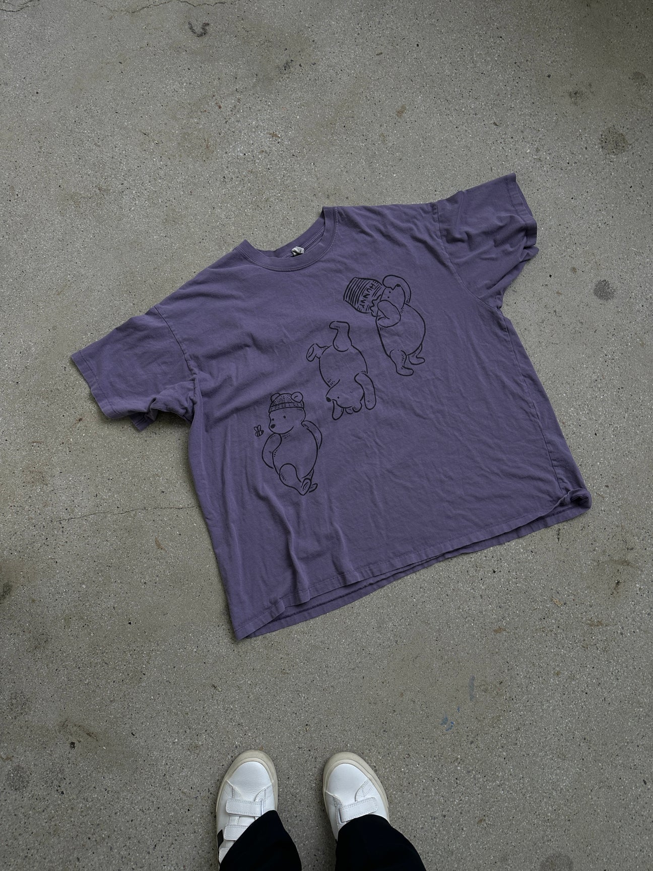 The Silly Ole Bear Oversized Tee in Purple Haze – Subtle Dust