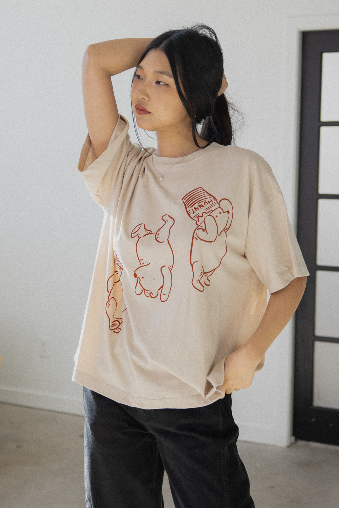 The Silly Ole Bear Oversized Tee in Sand – Subtle Dust