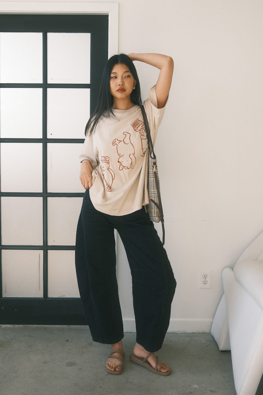 The Silly Ole Bear Oversized Tee in Sand – Subtle Dust