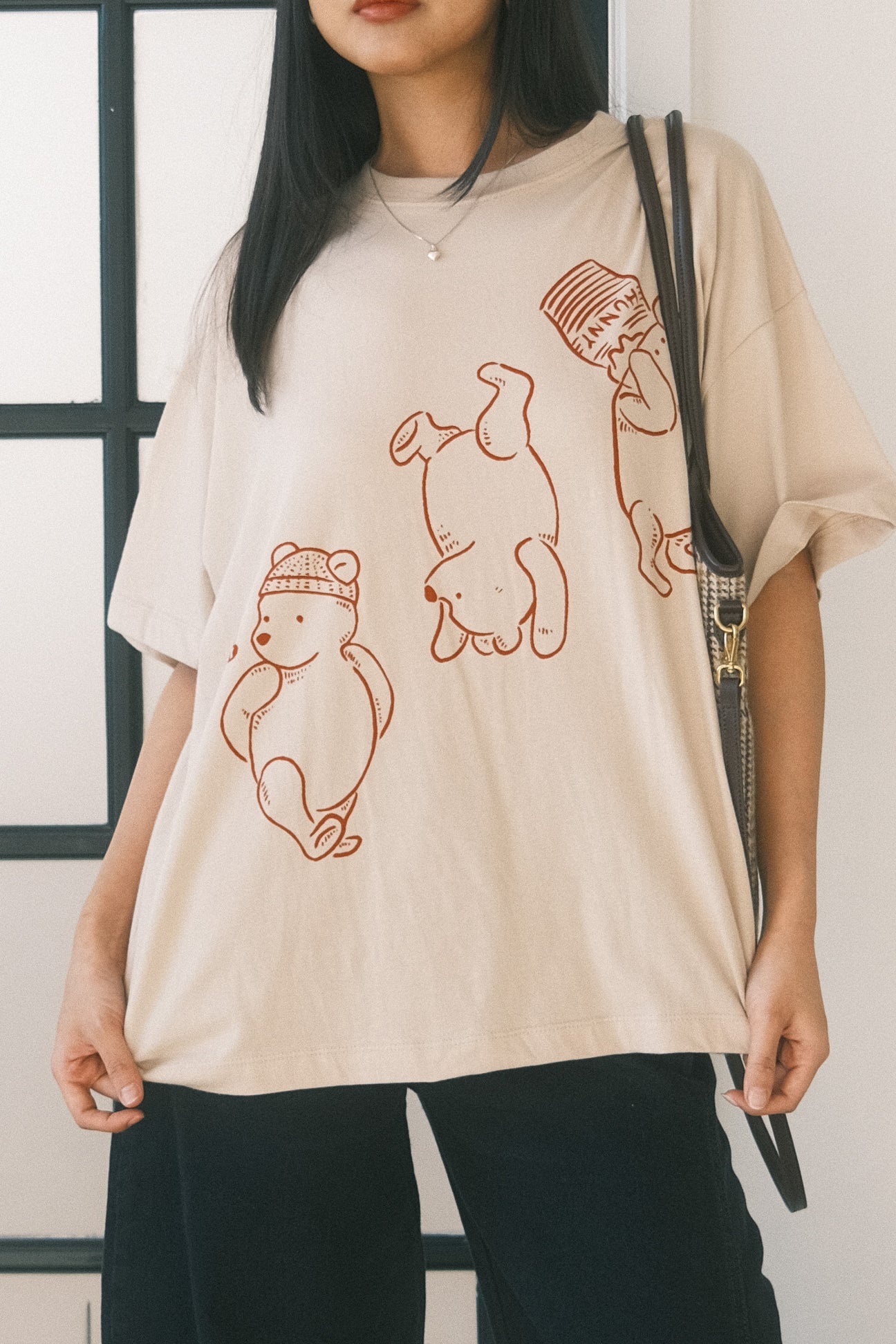 The Silly Ole Bear Oversized Tee in Sand – Subtle Dust