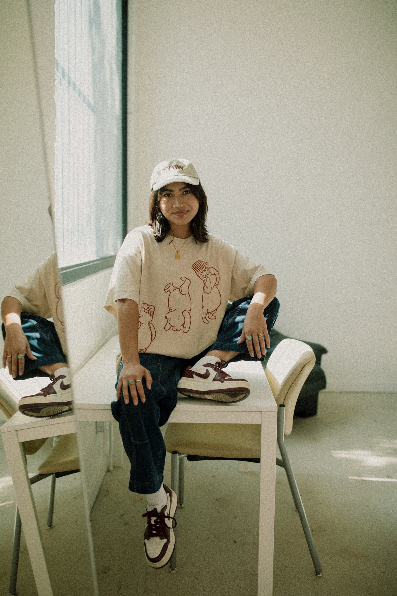 The Silly Ole Bear Oversized Tee in Sand – Subtle Dust