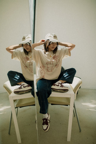 The Silly Ole Bear Oversized Tee in Sand – Subtle Dust