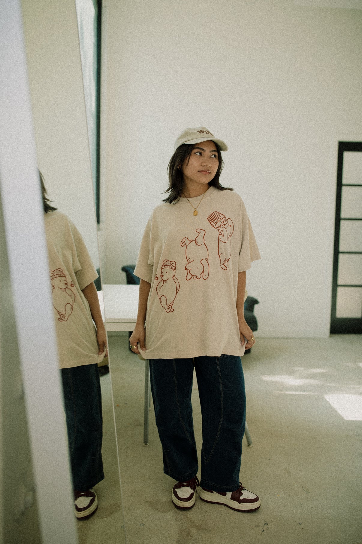 The Silly Ole Bear Oversized Tee in Sand – Subtle Dust